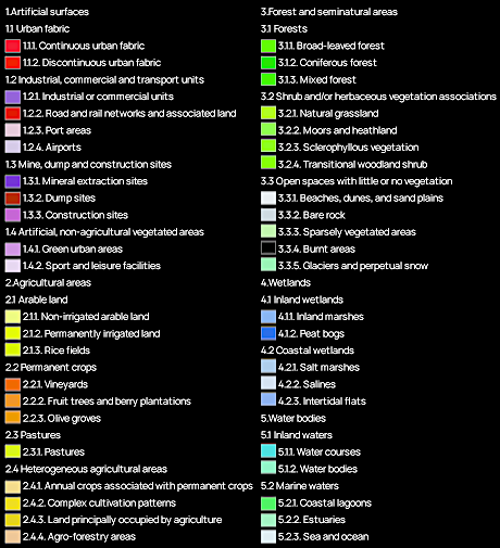 Land Cover Map of Europe - 2006 | Soar